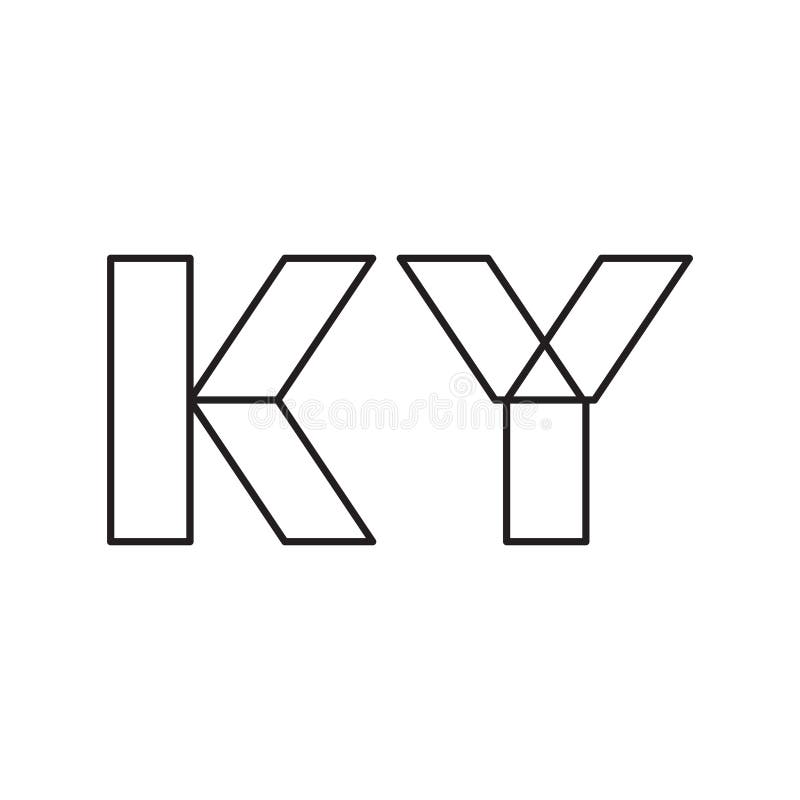 Ky Initial Letter Vector Logo Icon Stock Vector - Illustration of ...
