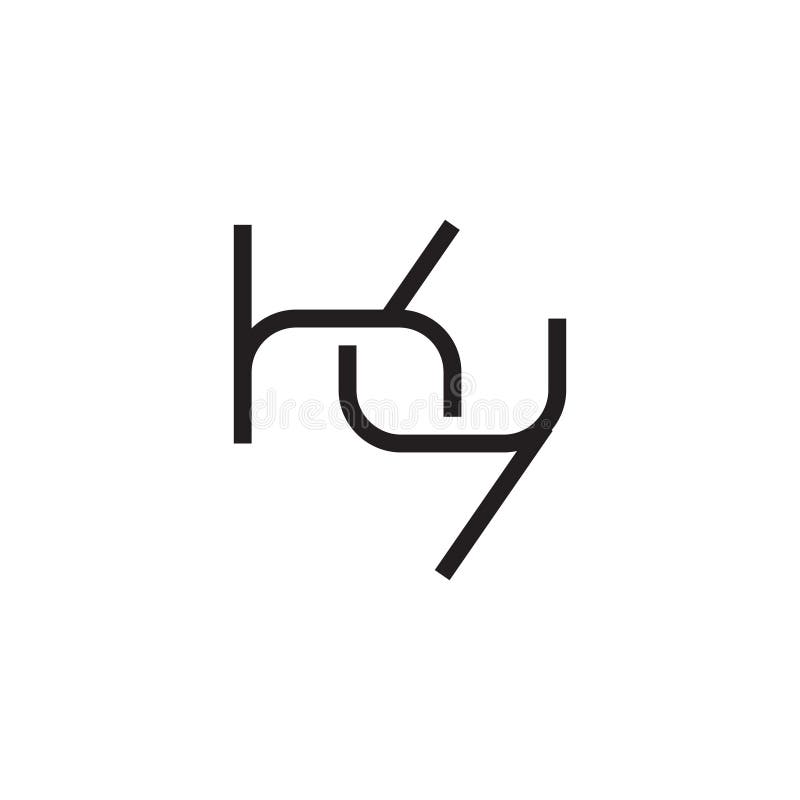 Ky Initial Letter Vector Logo Icon Stock Vector - Illustration of ...