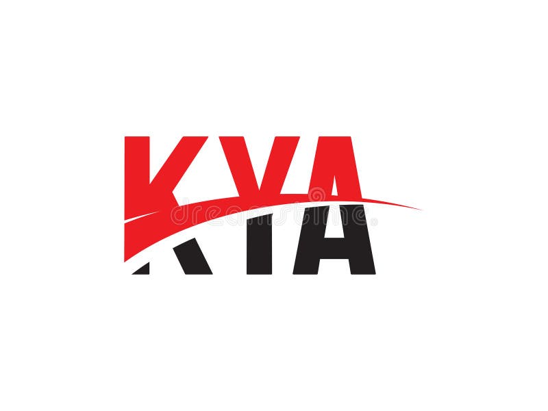 KYA Letter Initial Logo Design Stock Vector - Illustration of sign ...