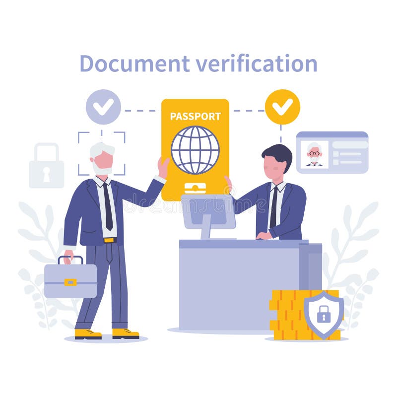 KYC Concept. Flat Vector Illustration. Stock Vector - Illustration of validation, scrutiny ...