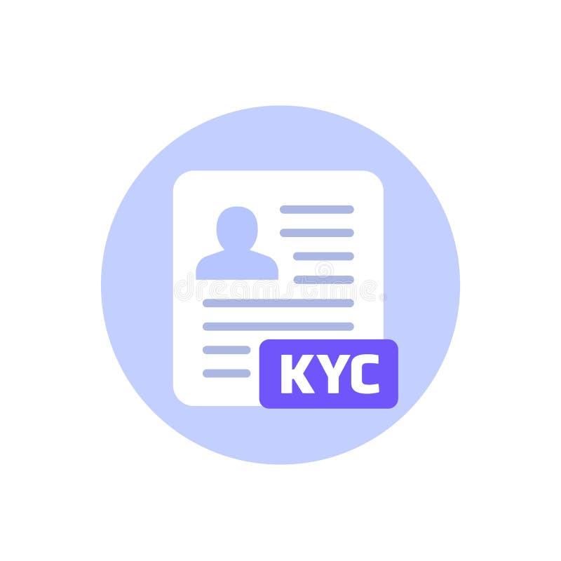 KYC Icon, Know Your Customer, Flat Design Stock Vector - Illustration ...