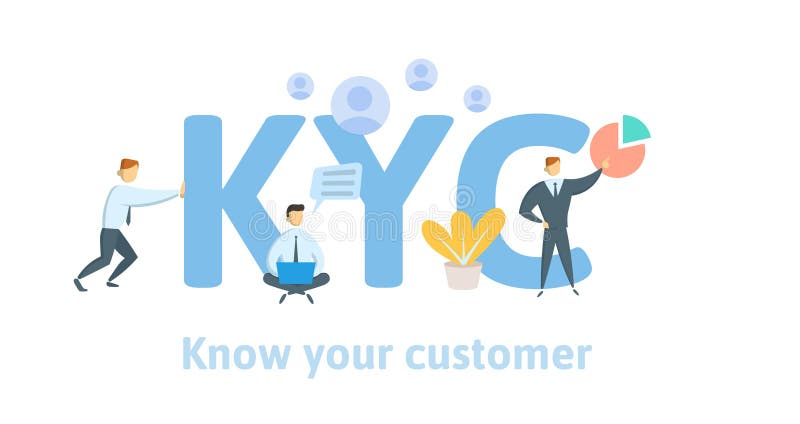 KYC, Know Your Customer. Concept Table with Keywords, Letters and Icons ... KYC, Know Your Customer. Concept Table with Keywords, Letters and Icons ...