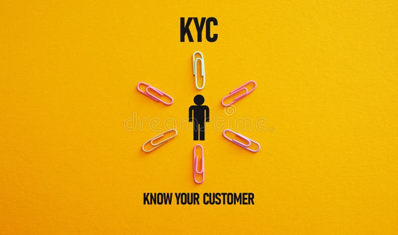 KYC Know Your Customer is Shown Using the Text Stock Photo - Image of ...