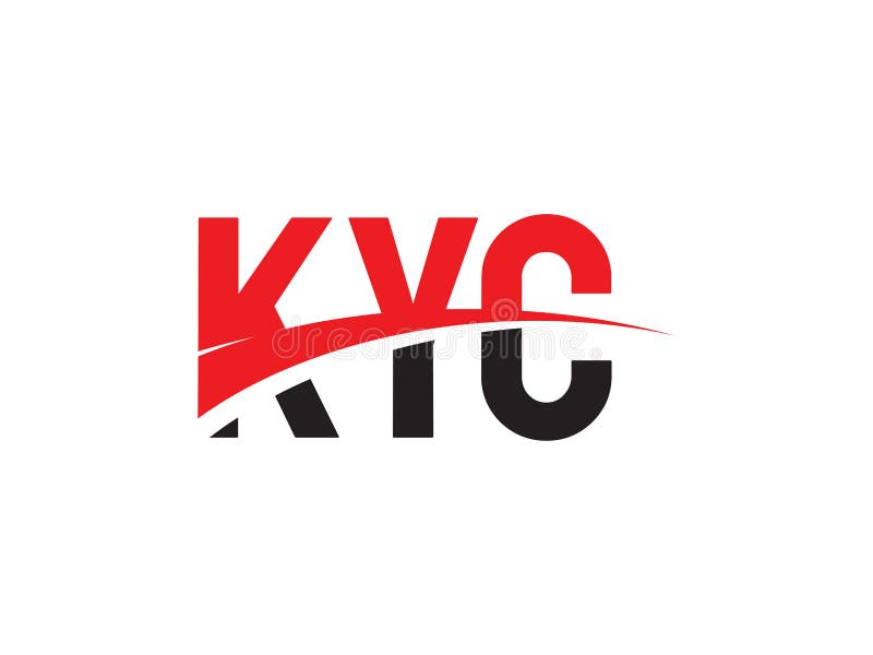 KYC Letter Initial Logo Design Stock Vector - Illustration of banner ...