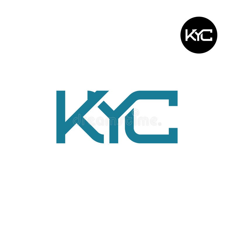 KYC Logo Letter Monogram Design Stock Vector - Illustration of ...