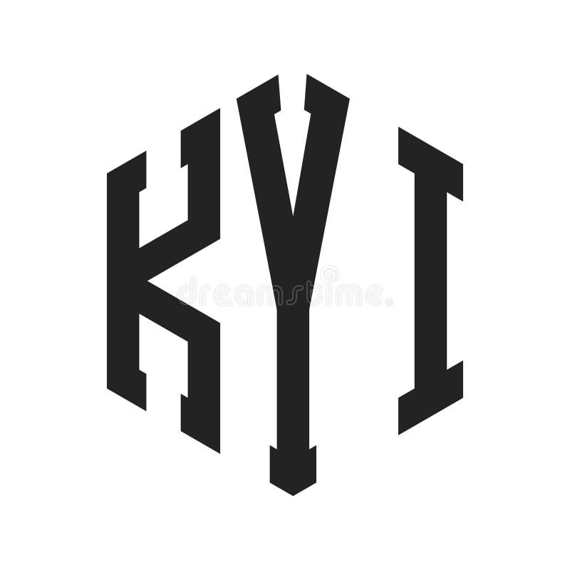 KYI Logo Design. Initial Letter KYI Monogram Logo Using Hexagon Shape ...
