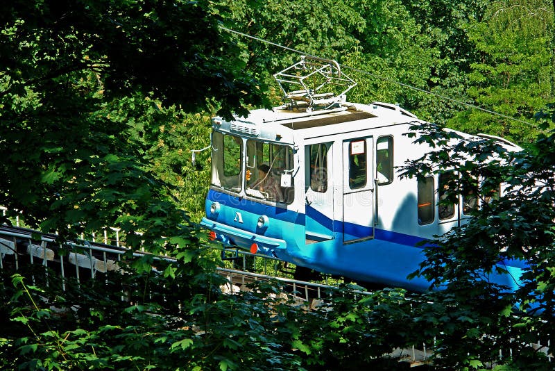Kyiv Funicular in the Summer Editorial Photo - Image of traditional ...