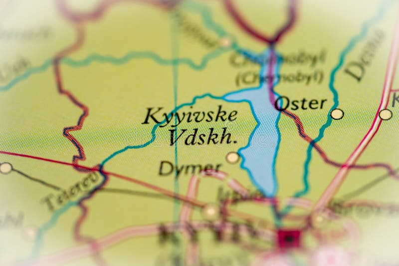 Kyiv Oblast, Ukraine Highlighted on a World Map Stock Image - Image of ...