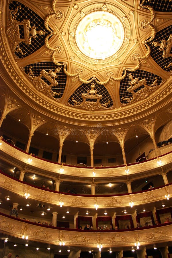 Dome Of The Kyiv Opera House Stock Photo - Image of arch, downtown ...