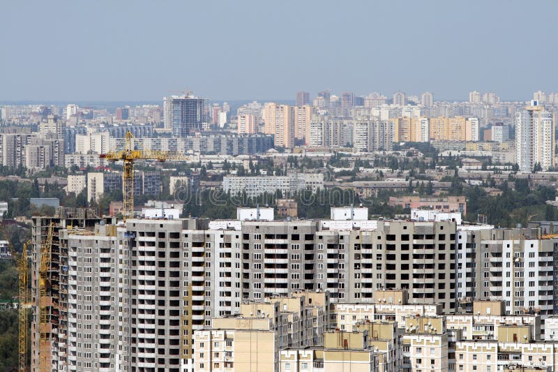 Kyiv, Ukraine, aerial view stock image. Image of famous - 23661617