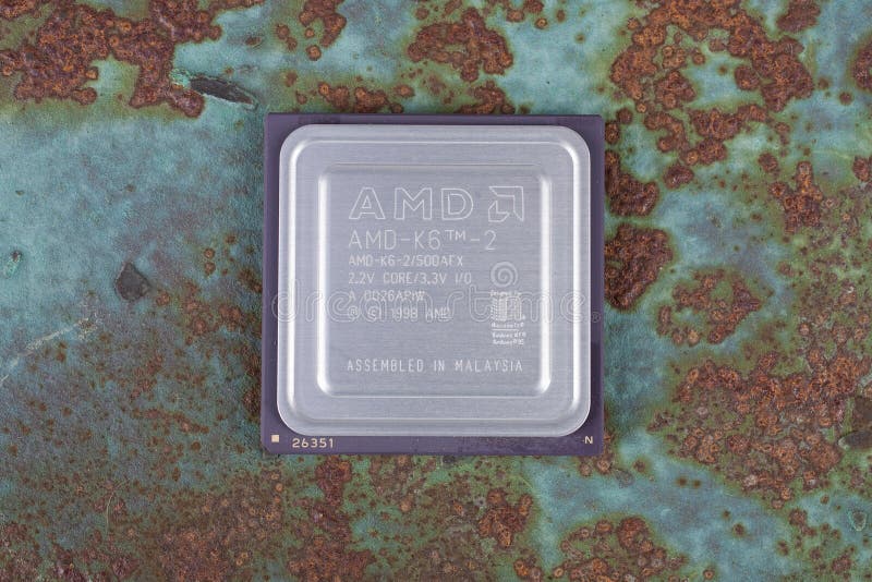 KYIV, UKRAINE - April 22, 2020. AMD K6 Processor Editorial Photography ...