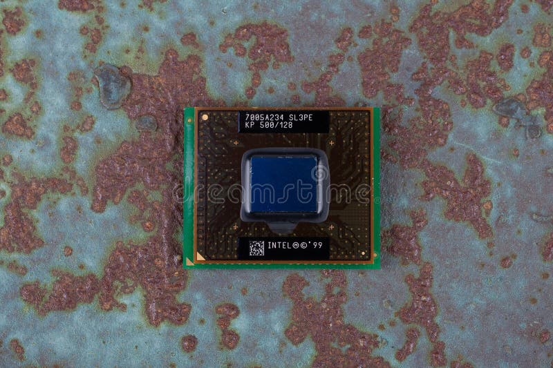 KYIV, UKRAINE - April 22, 2020. Intel Pentium III Processor Editorial ...
