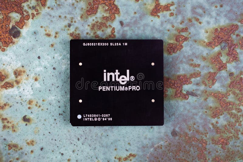 KYIV, UKRAINE - April 22, 2020. Intel Pentium Pro Processor Editorial ...