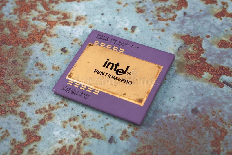 KYIV, UKRAINE - April 22, 2020. Intel Pentium Pro Processor Editorial ...