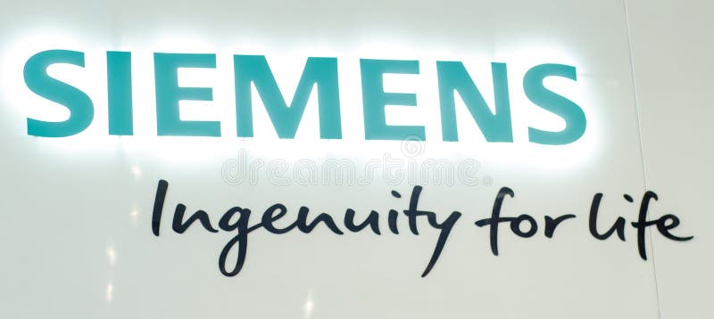 Siemens Ingenuity for Life editorial photo. Image of white - 151354351