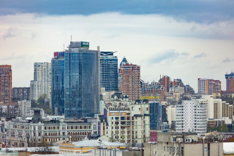Kyiv, Ukraine - April 24, 2023: the Streets of Kyiv City. Editorial ...
