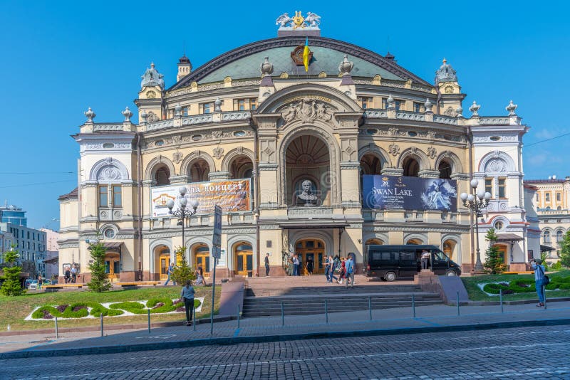 KYIV, UKRAINE, AUGUST 31, 2019: National Opera of the Ukraine in ...