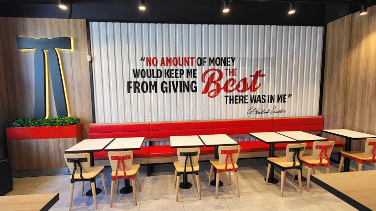 Kyiv, Ukraine August 19, 2024: View Inside the KFC Restaurant ...