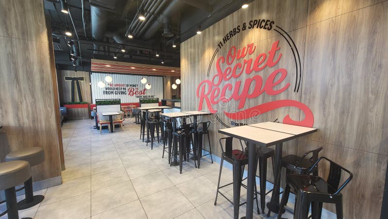 Kyiv, Ukraine August 19, 2024: View Inside the KFC Restaurant ...