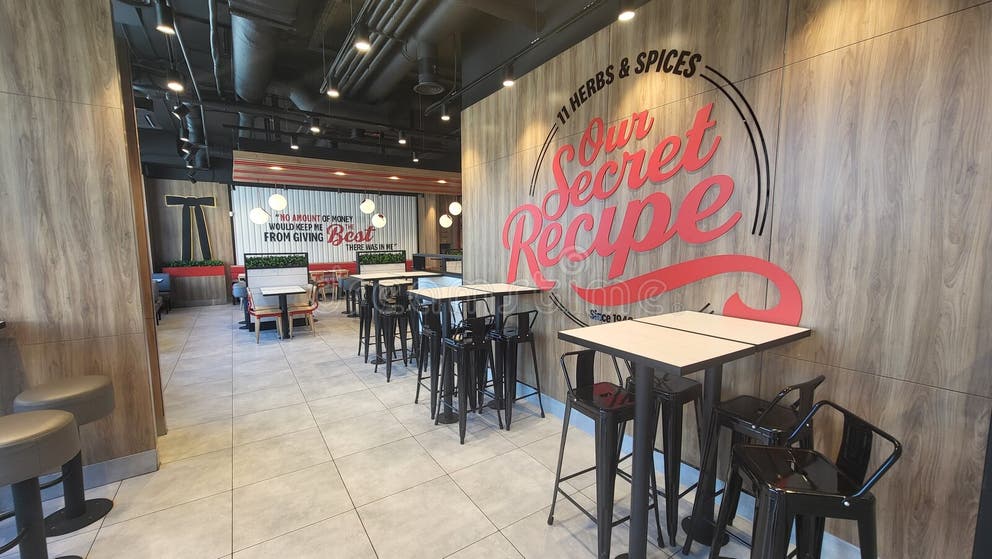 Kyiv, Ukraine August 19, 2024: View Inside the KFC Restaurant ...