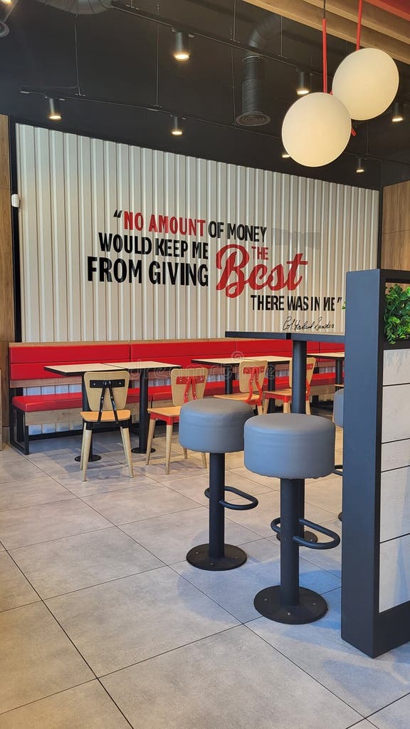 Kyiv, Ukraine August 19, 2024: View Inside the KFC Restaurant ...