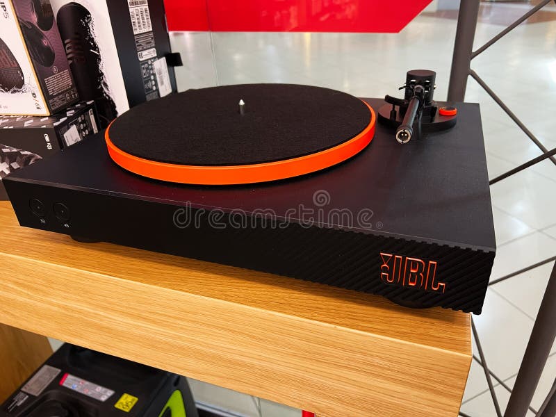 Kyiv, Ukraine - December 18, 2024: Modern Turntable Device Displayed on ...