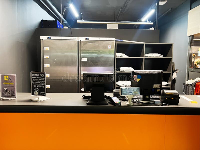 Kyiv, Ukraine - January 21, 2025: Modern Workspace with a Front Desk ...