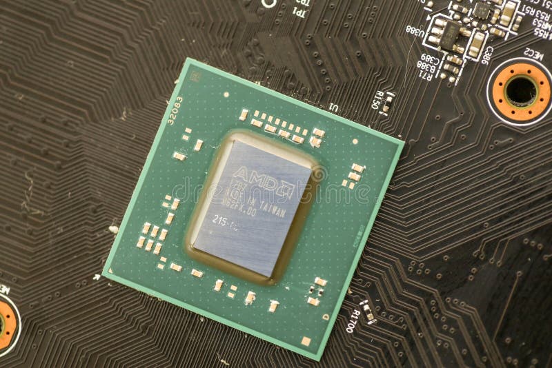 KYIV, UKRAINE - JANUARY 29, 2025 Detail of the Processor Core of a ...