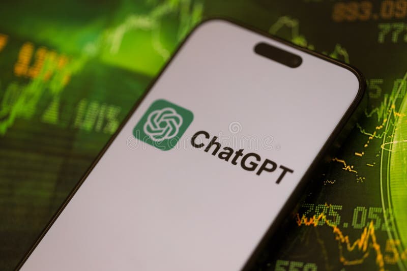 KYIV, UKRAINE - JANUARY 29, 2025 Smartphone Showing ChatGPT Official Logo. Modern Artificial ...
