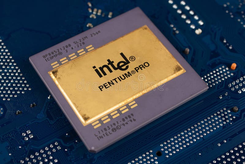 KYIV, UKRAINE - July 28, 2018. Intel Pentium Pro Processor Editorial ...