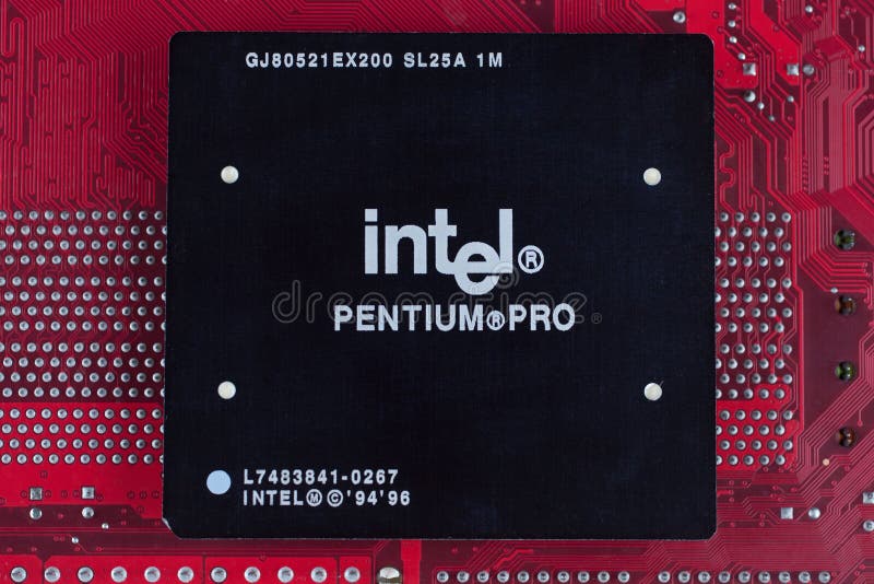 KYIV, UKRAINE - July 28, 2018. Intel Pentium Pro Processor Editorial ...
