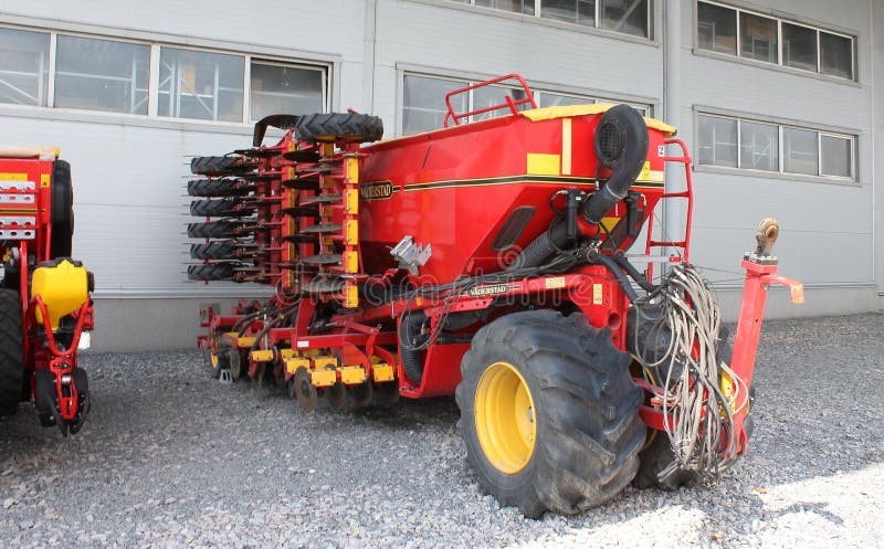 Kyiv, Ukraine - June 16, 2020: the Seeder Vaderstad RAPID 400 C ...