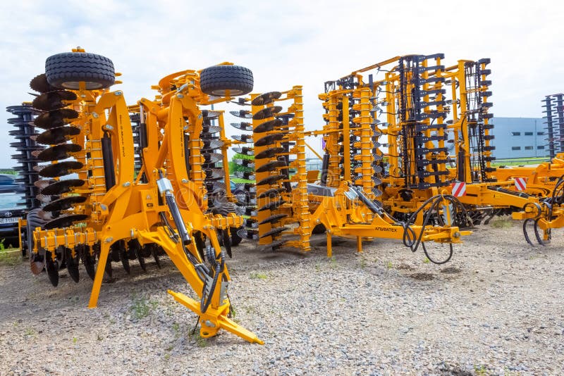 Kyiv, Ukraine - June 16, 2020: Tractor Disc Harrow for Preparing the ...