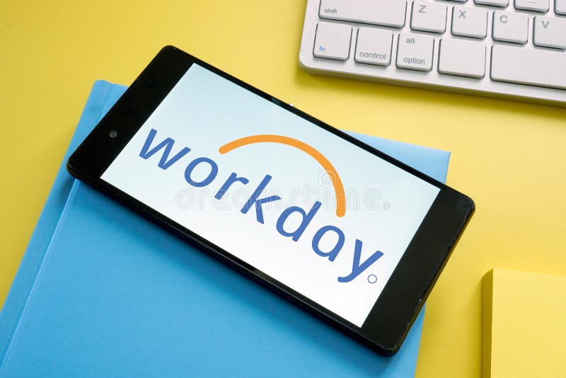 Workday Logo and Sign on the Facade of Software Corporation ...