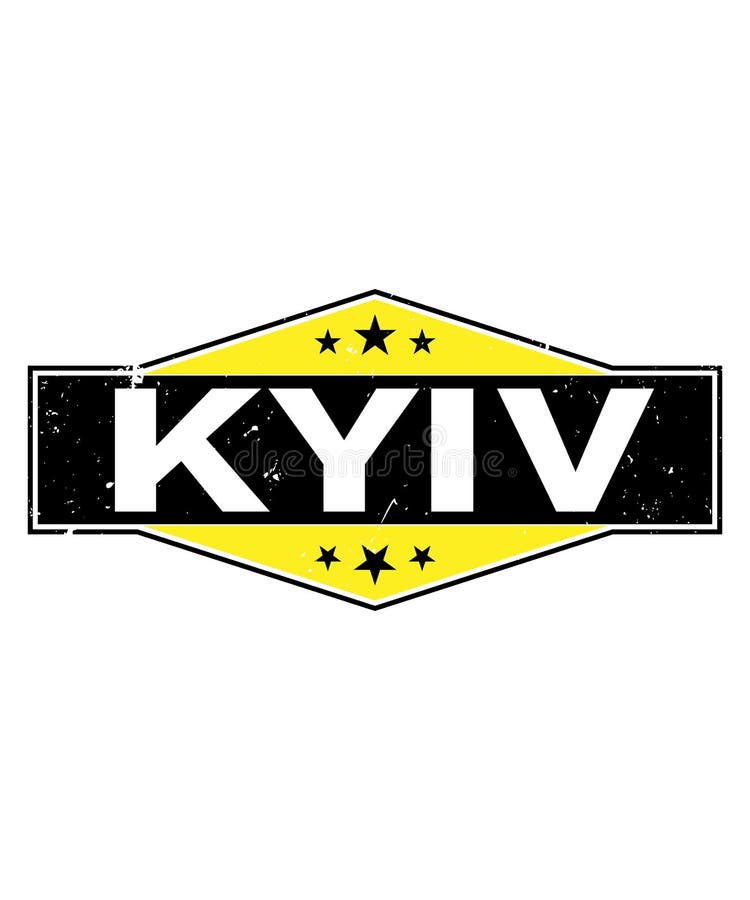 Kyiv Ukraine Logo Vector Design Template T-shirt Design Stock Vector ...