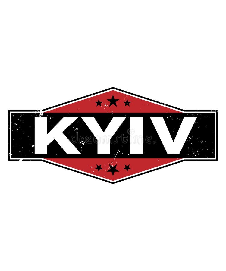 Kyiv Ukraine Logo Vector Design Template T-shirt Design Stock Vector ...