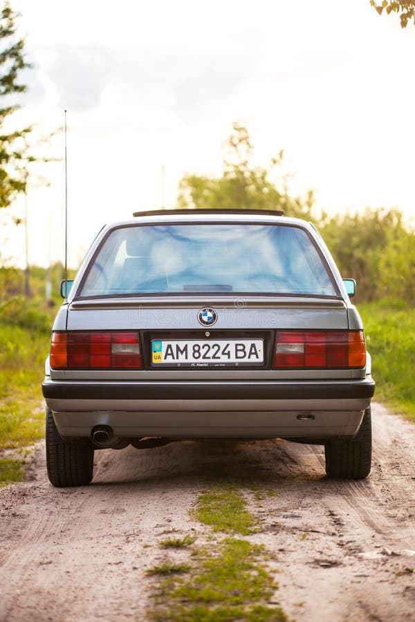 KYIV, UKRAINE - May 21, 2020: the Back Part of an Old German Rare Car ...