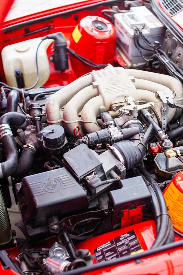 BMW M20B20 Engine in the Exhibition Hall of the BMW Museum. Inline 6 ...