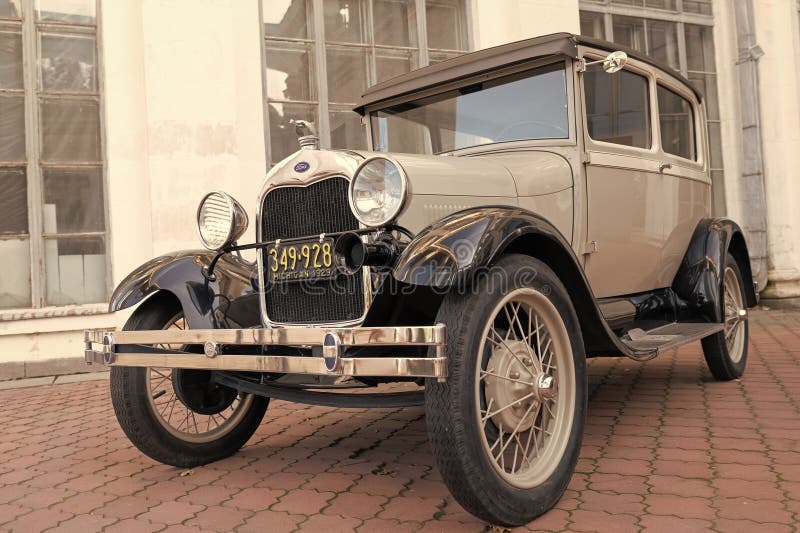 Kyiv, Ukraine - November 02, 2022: Ford Model a 1927 Retro Car, Side ...