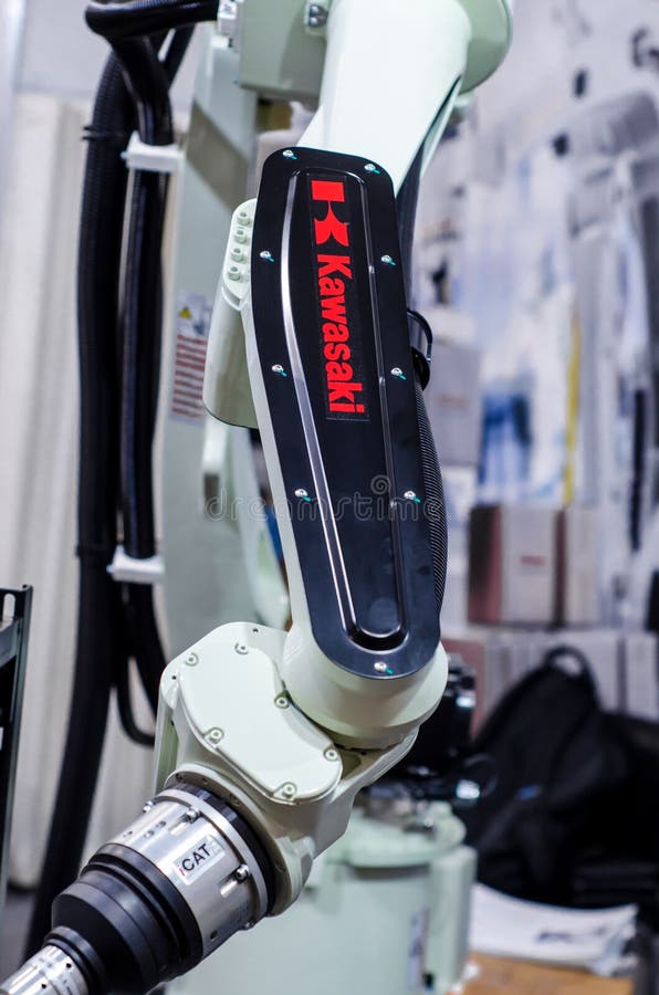 Kyiv, Ukraine - November 18, 2021: Kawasaki Robotics, Industrial Robots ... Kyiv, Ukraine - November 18, 2021: Kawasaki Robotics, Industrial Robots ...