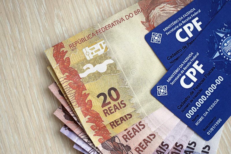 KYIV, UKRAINE - OCTOBER 31, 2023 Blue CPF Card Document Template. the ...