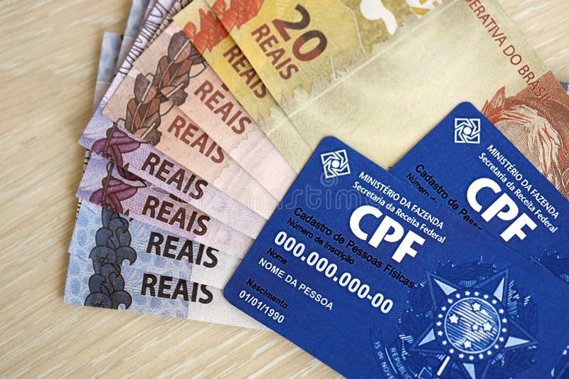 KYIV, UKRAINE - OCTOBER 31, 2023 Blue CPF Card Document Template. the ...