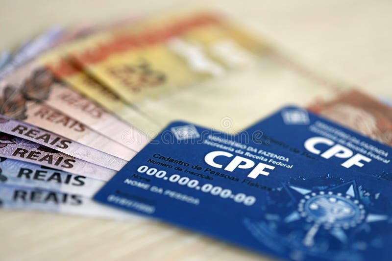 KYIV, UKRAINE - OCTOBER 31, 2023 Blue CPF Card Document Template. the ...