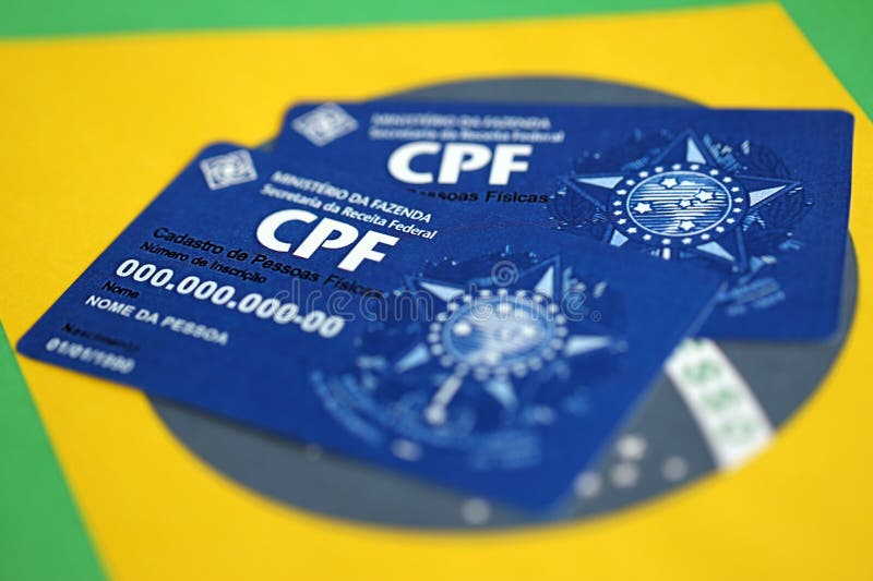 KYIV, UKRAINE - OCTOBER 31, 2023 Blue CPF Card Document Template. the ...