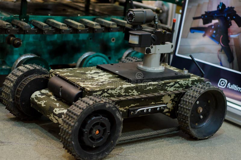 Kyiv, Ukraine - October 10, 2018: Remote Controlled Robot with Camera ...