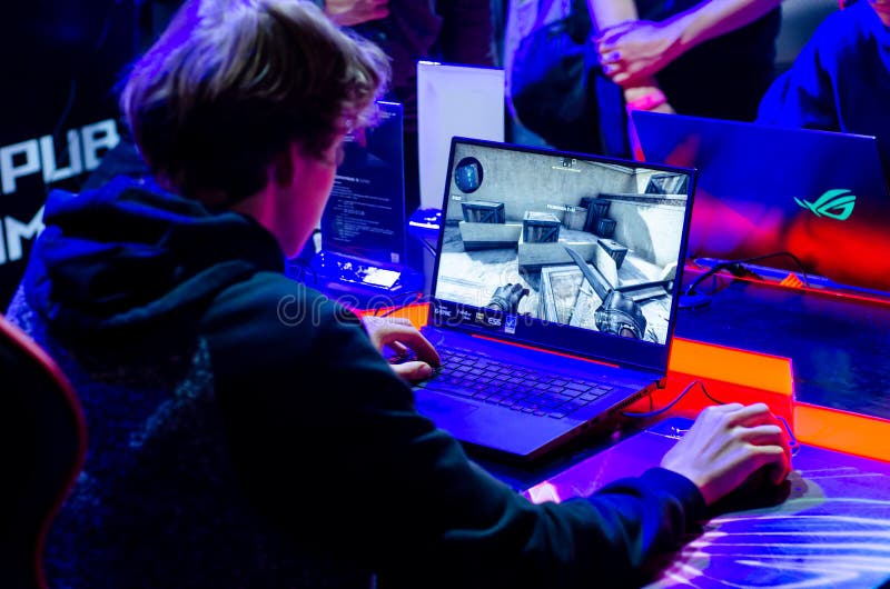 Kyiv, Ukraine - September 28, 2019: the Guys are Playing a CS:GO Video ...