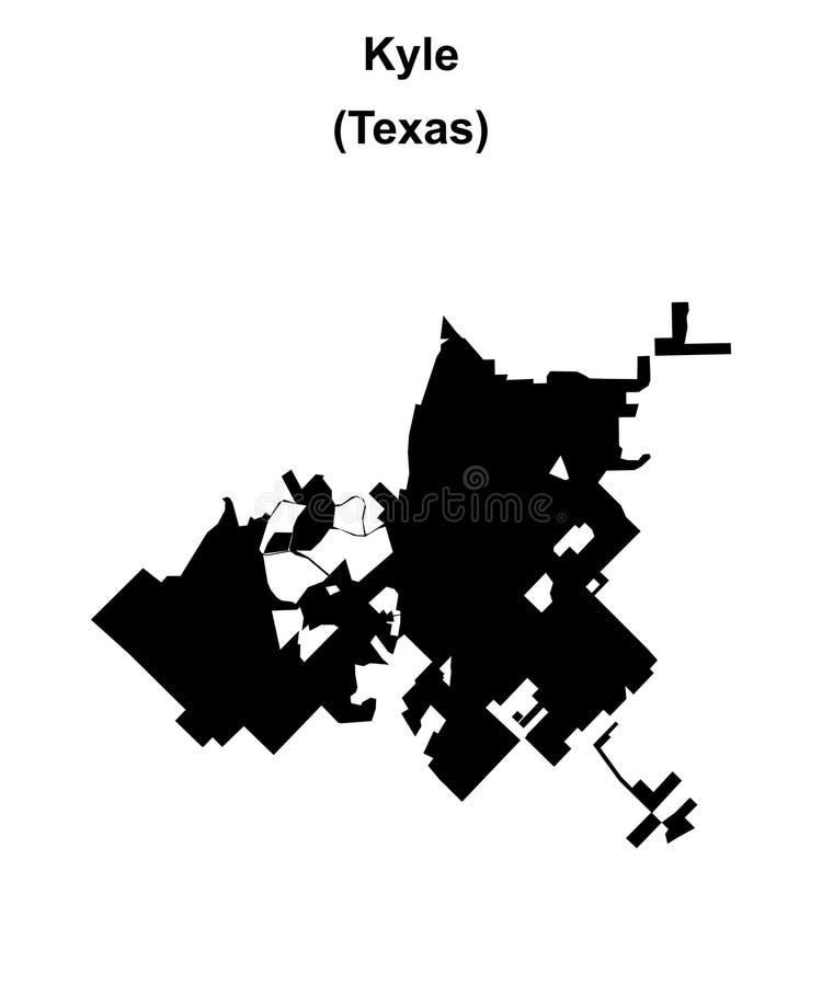 Kyle outline map stock vector. Illustration of border - 357646524