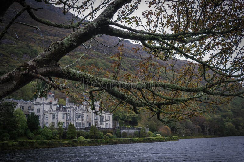 Kylemore Abbey in Connemara County Editorial Stock Image - Image of ...