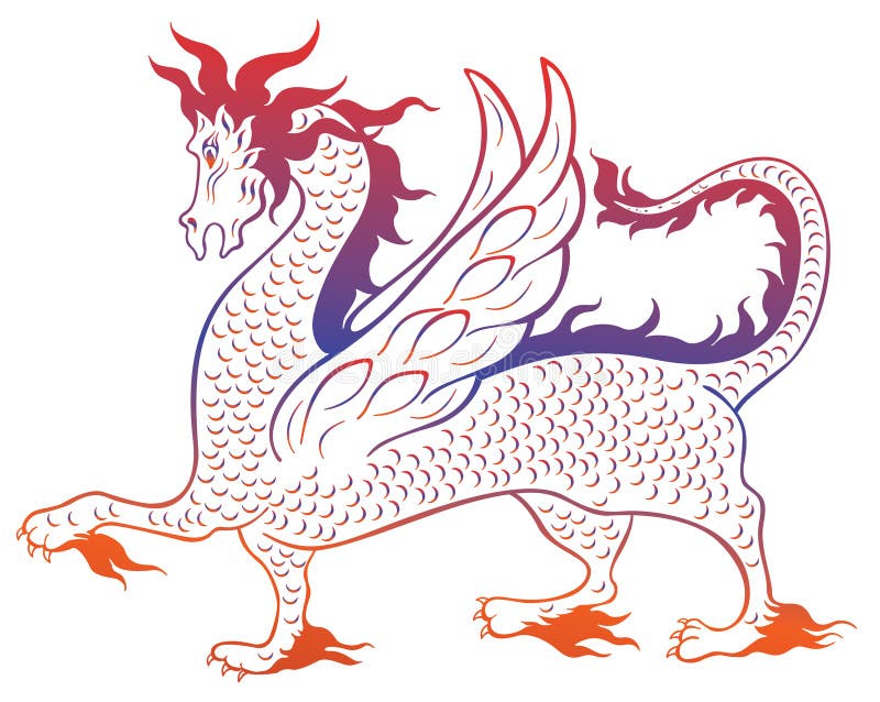 Tiger & Dragon stock vector. Illustration of vector - 4975689