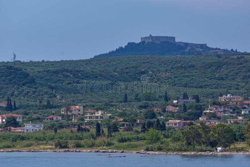 Panoramic View of Town of Kyllini, Peloponnese, Western Greece ...